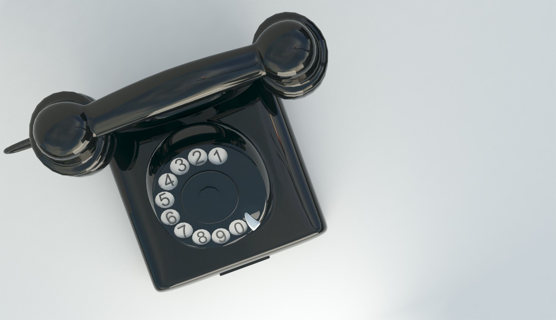 Old disc telephone 3D model - TurboSquid 2032222