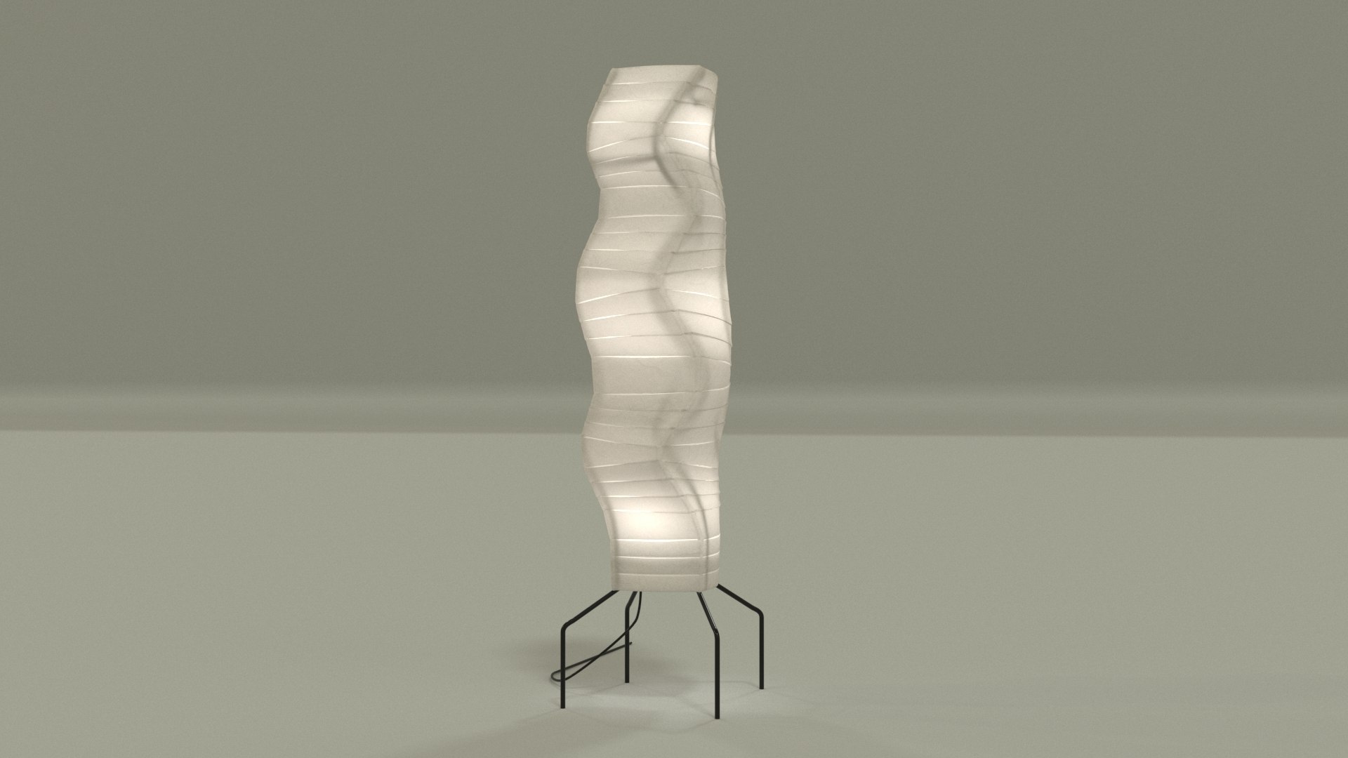 Rice Paper Lamp 3D Model - TurboSquid 1739064