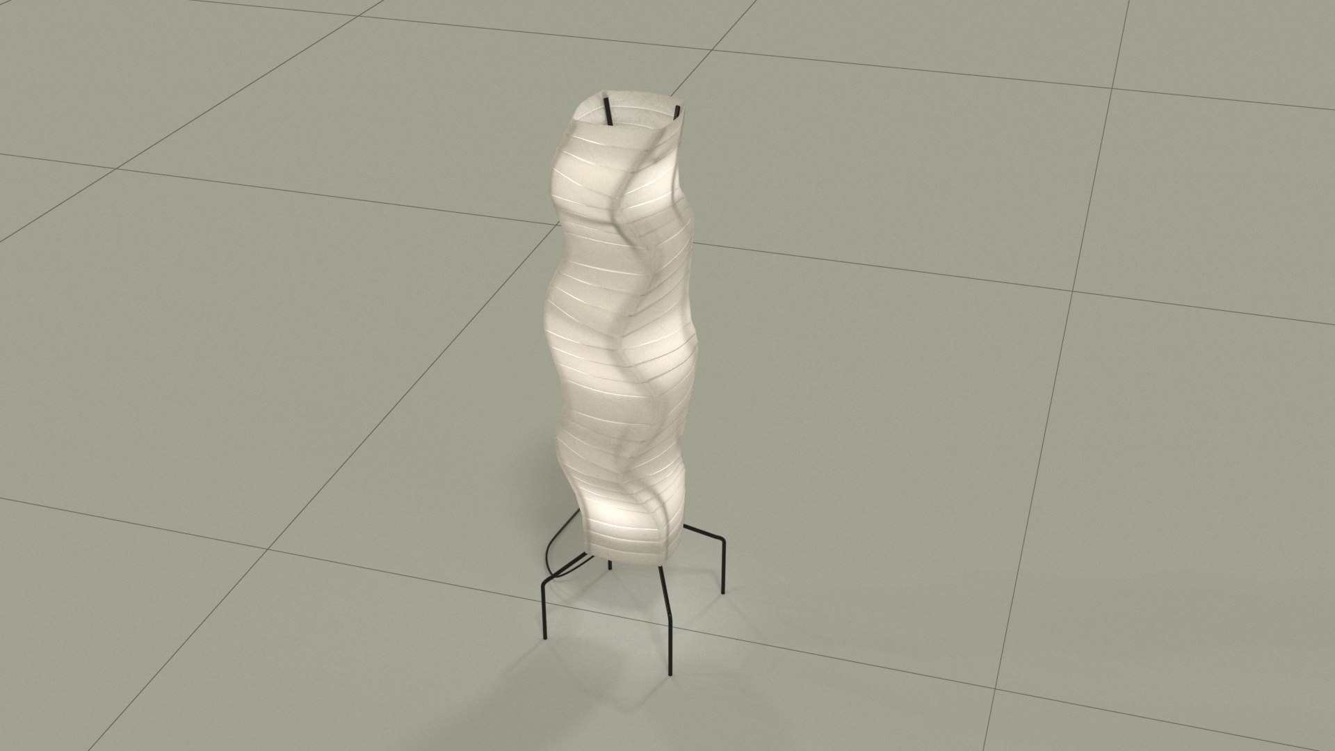 Rice Paper Lamp 3D Model - TurboSquid 1739064