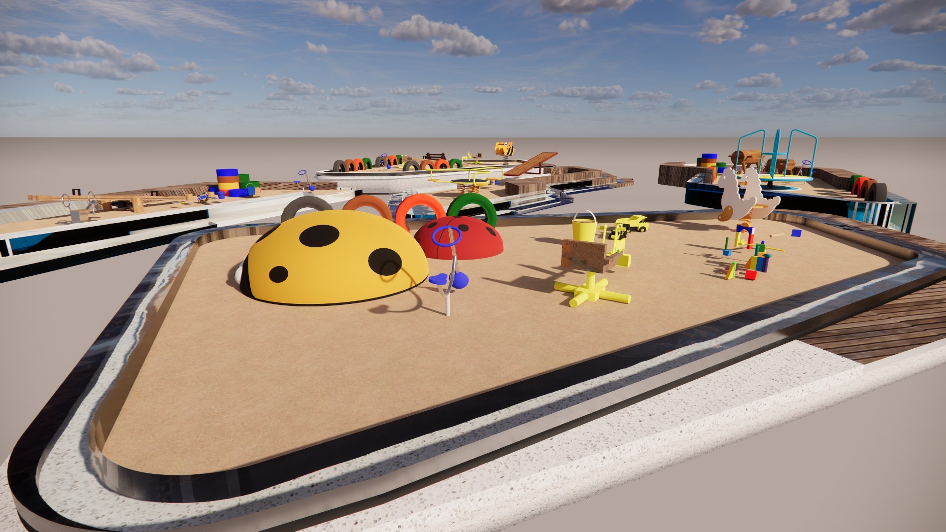 3D Model Sandbox Set For Playground-A6 - TurboSquid 2140048