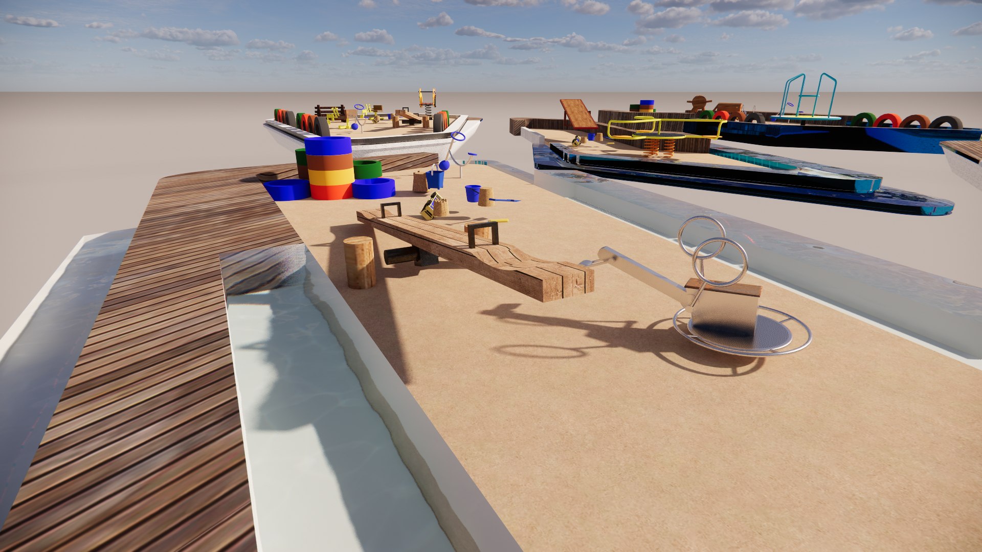 3D Model Sandbox Set For Playground-A6 - TurboSquid 2140048