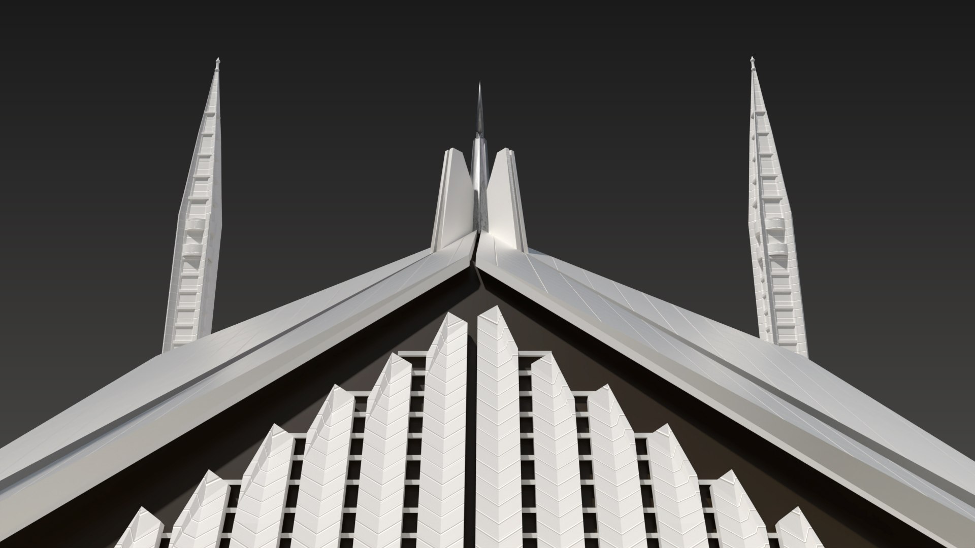 Faisal Mosque Model - TurboSquid 2359362