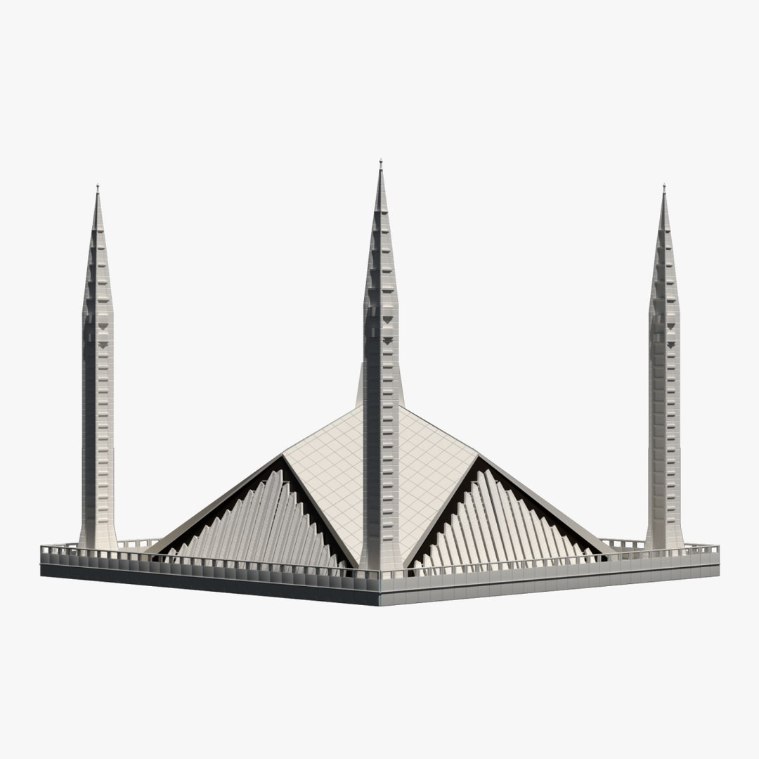 Faisal Mosque Model - TurboSquid 2359362
