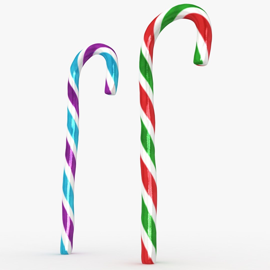 3d realistic candy cane 03