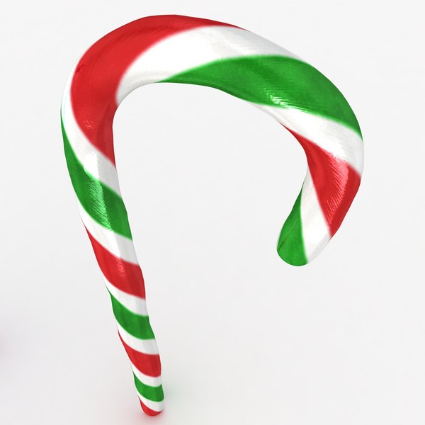 3d realistic candy cane 03