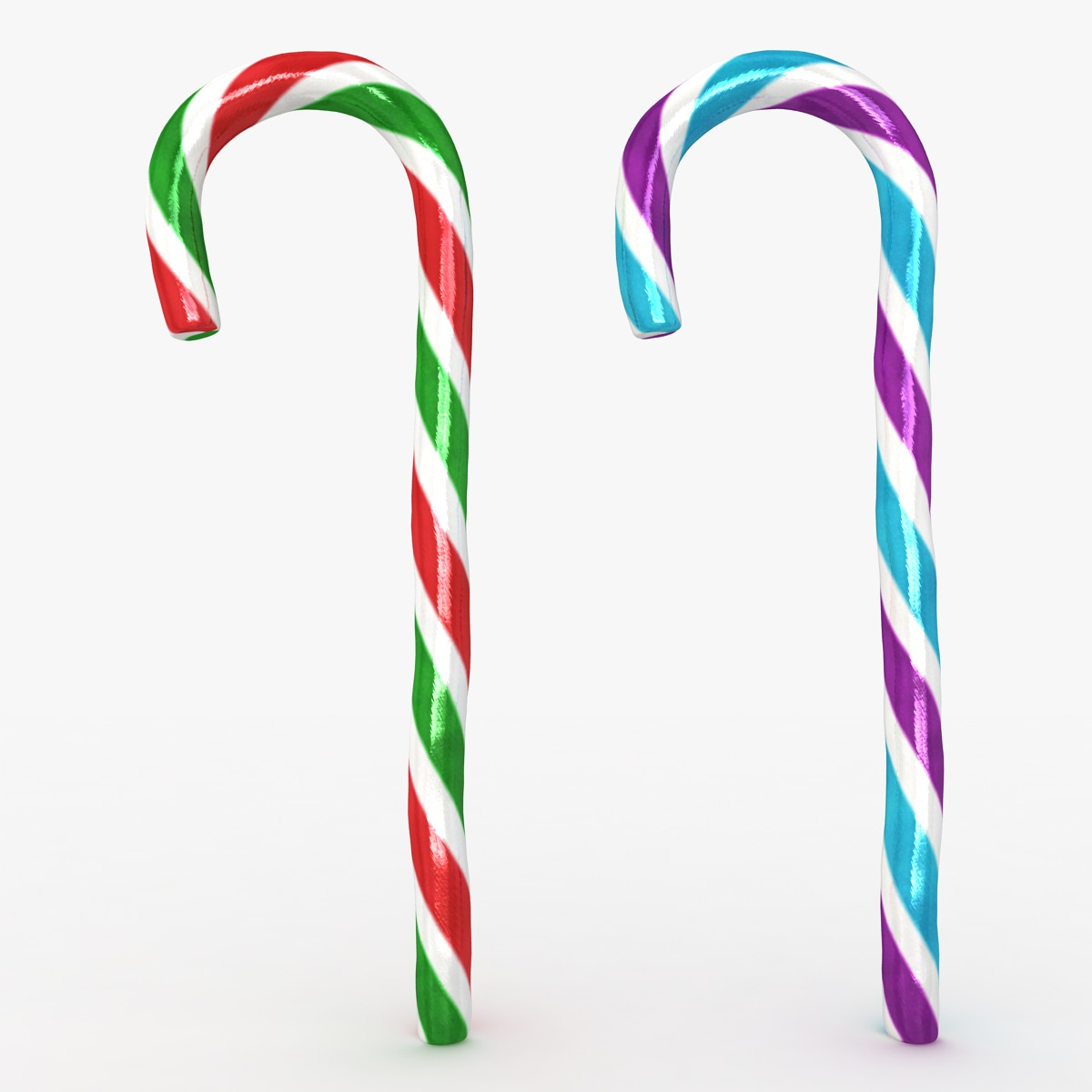 3d realistic candy cane 03
