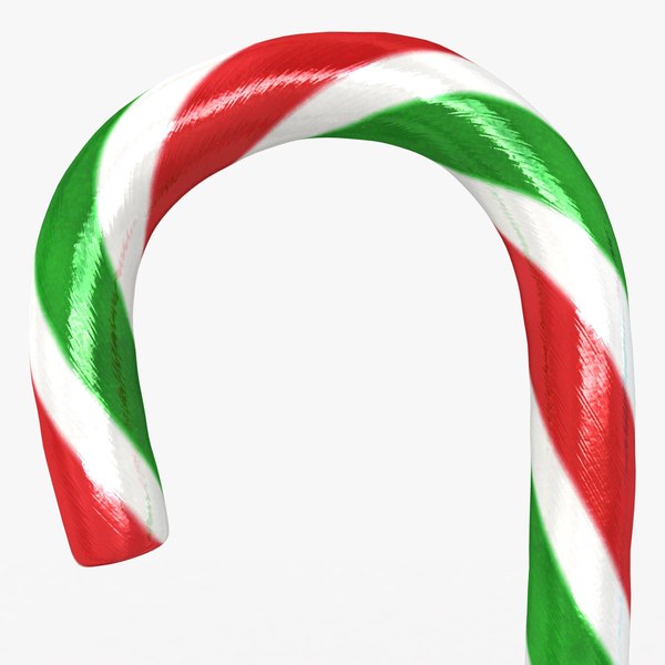 3d realistic candy cane 03