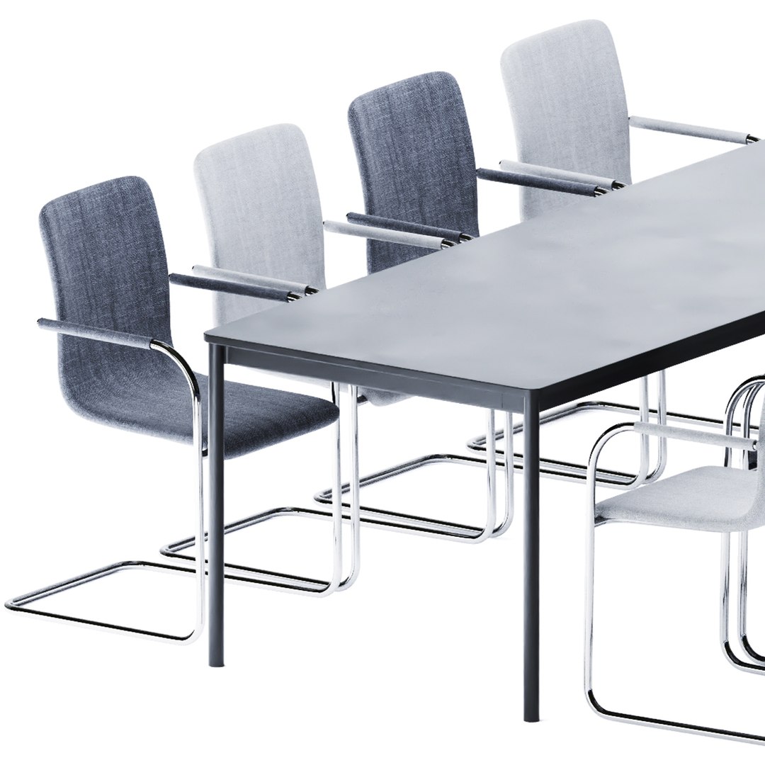 Metal Base Table By Muuto Model - TurboSquid 1719039