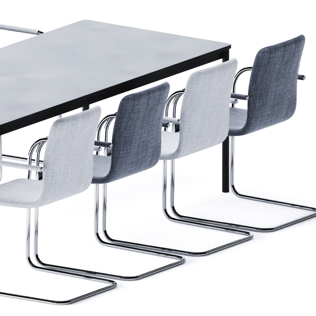 Metal Base Table By Muuto Model - TurboSquid 1719039
