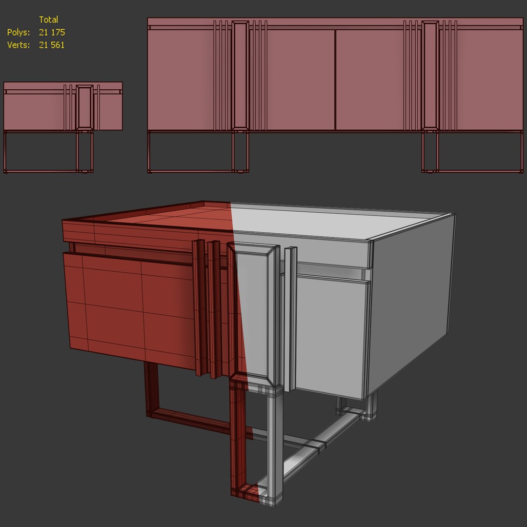 3D Sideboard Home - TurboSquid 1643506
