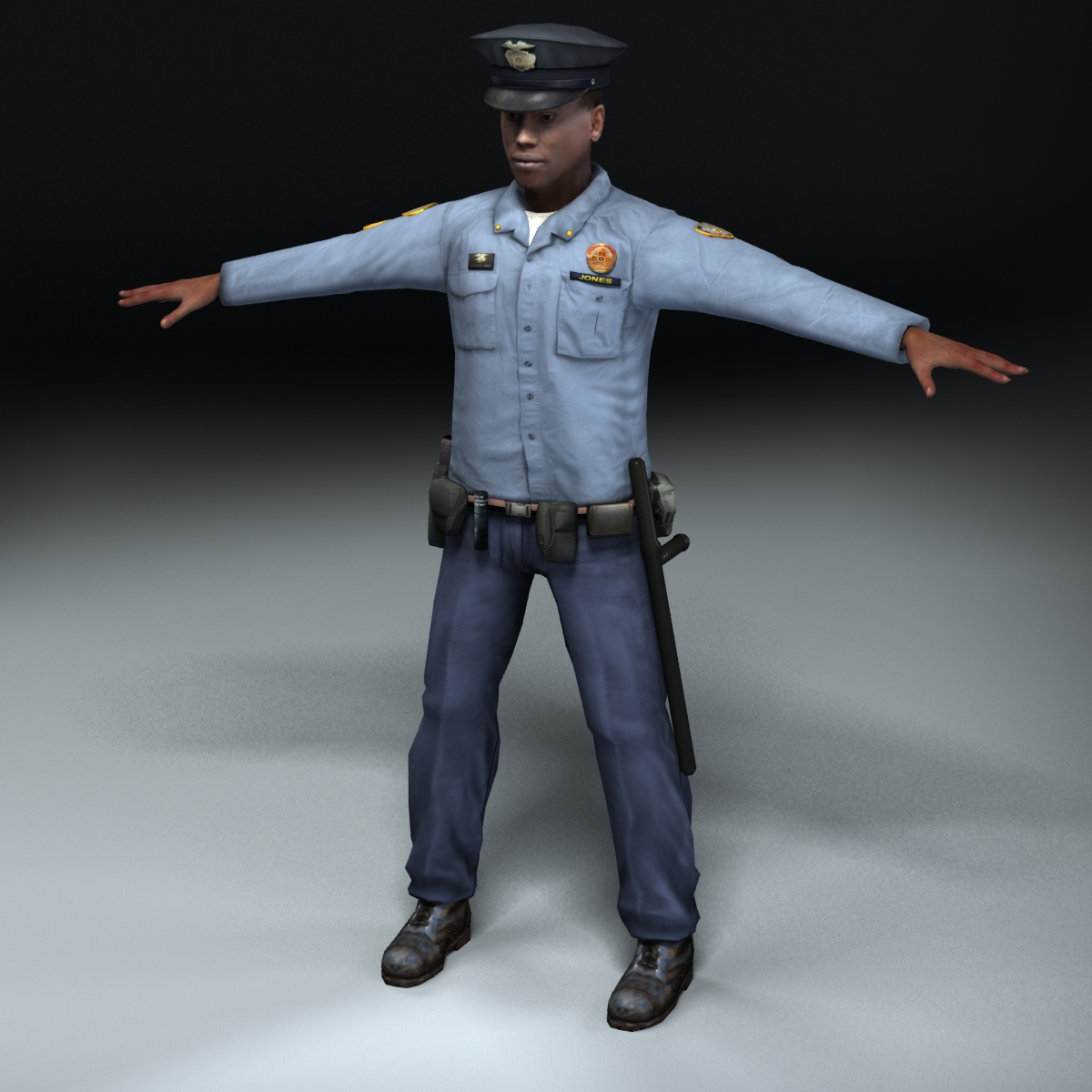 3D policeman rigged - TurboSquid 1491198