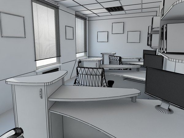 3d office design model