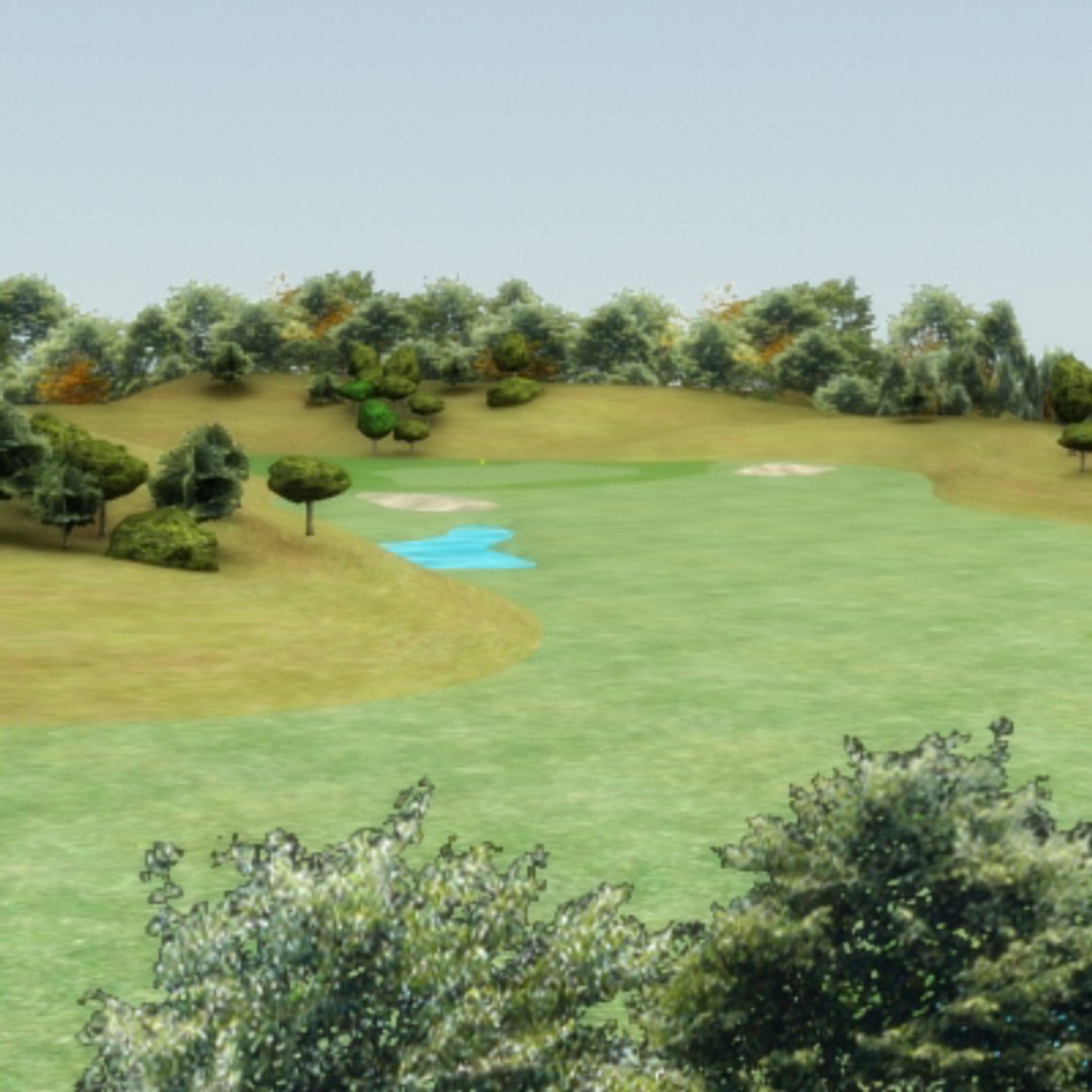 Golf Course 3d Model