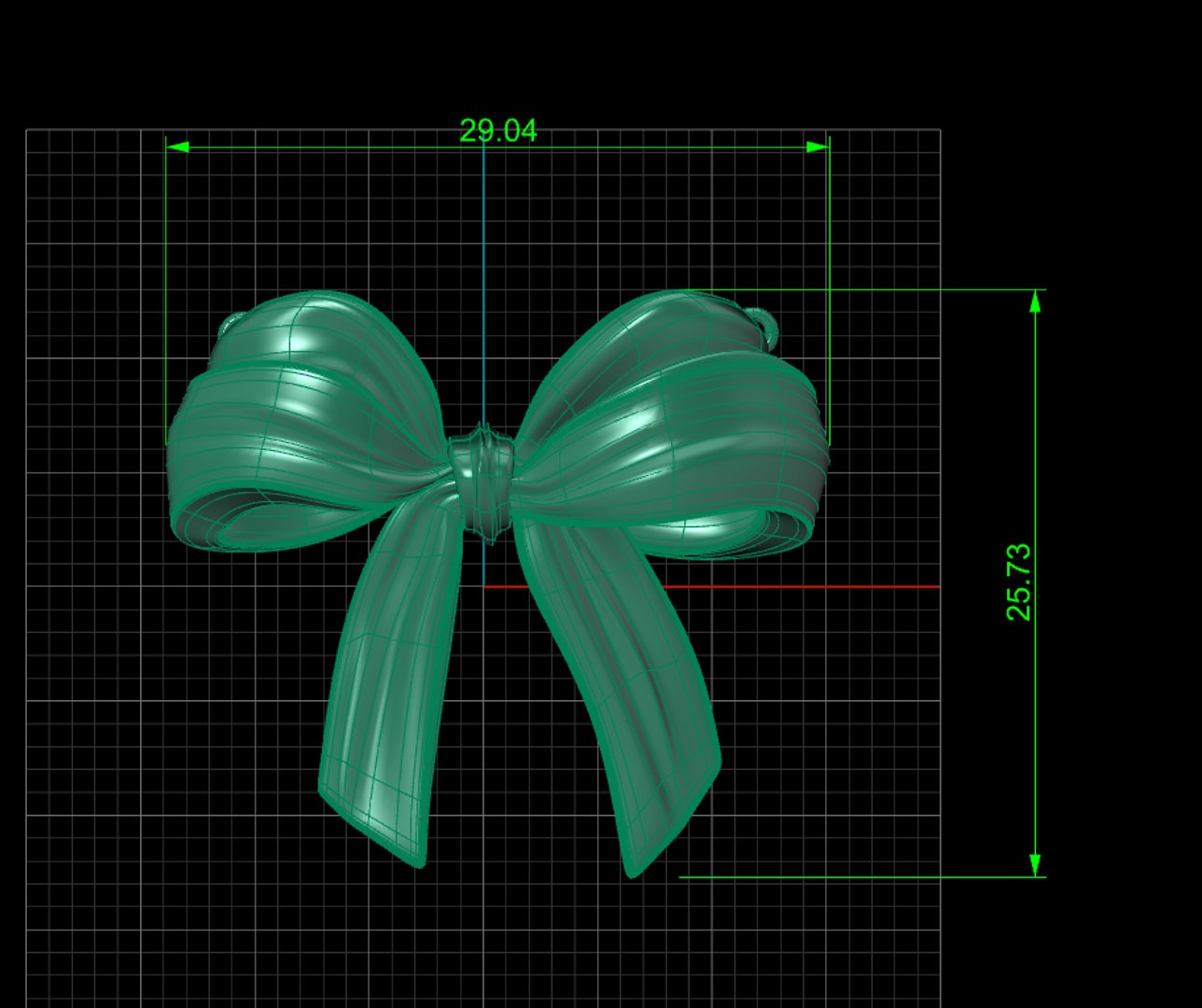 3D Pendant Bow - TurboSquid 2115317