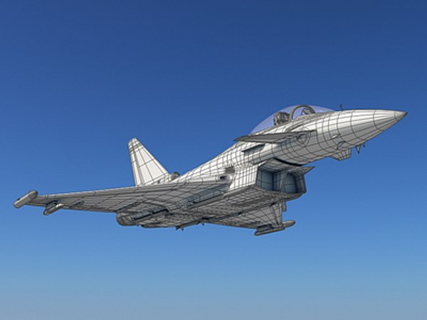 eurofighter typhoon 3d model