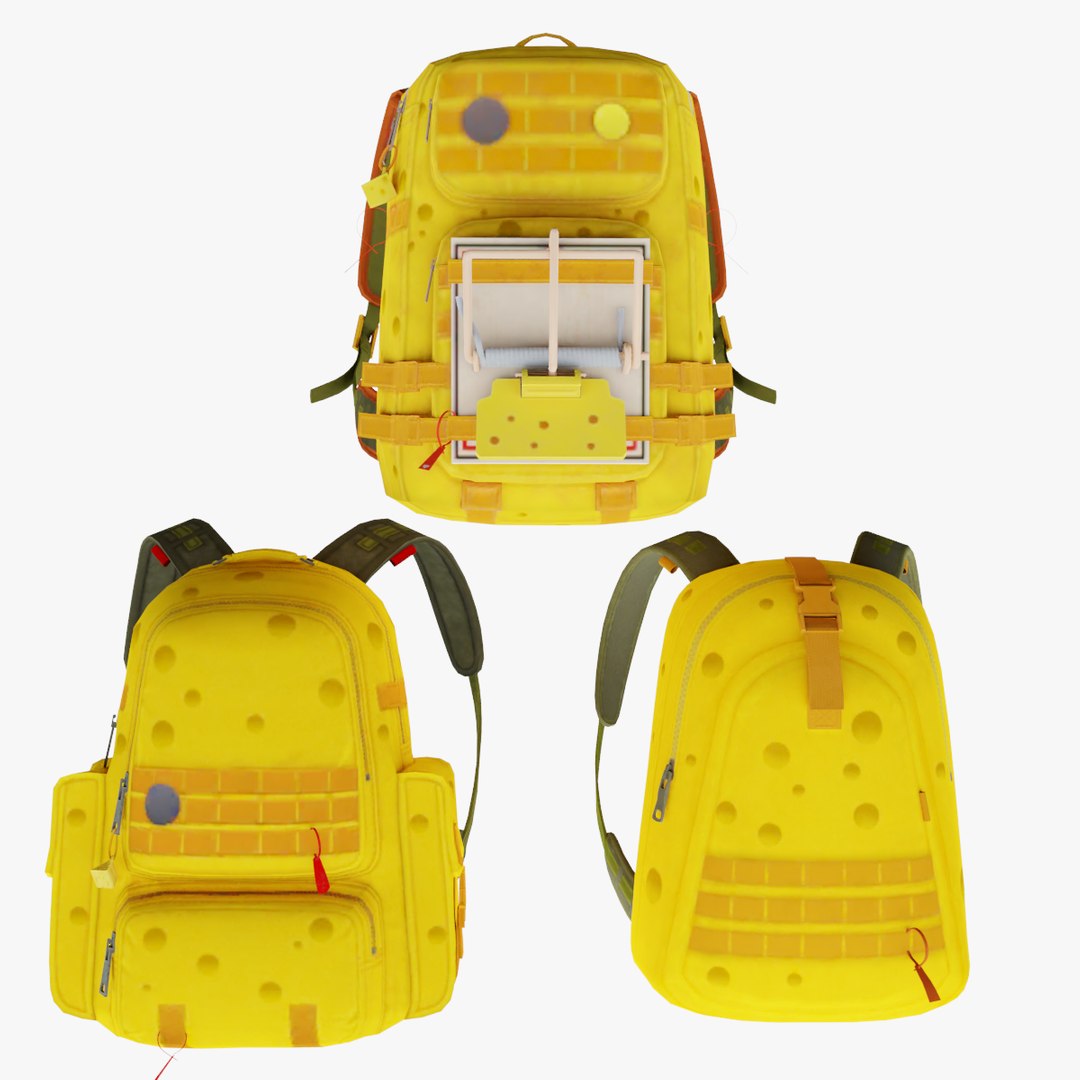 Bag 3x Cheesy Backpack 3D Model - TurboSquid 1816190