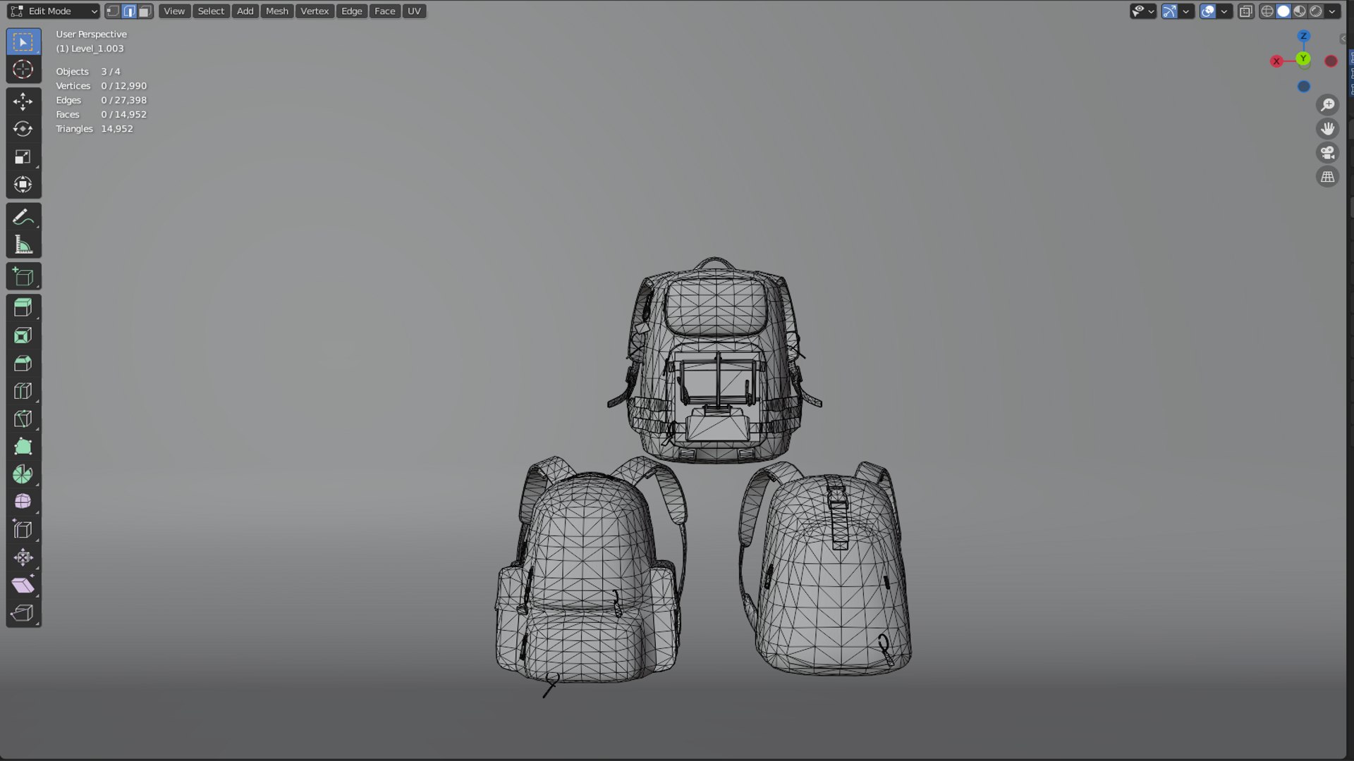 Bag 3x Cheesy Backpack 3D Model - TurboSquid 1816190