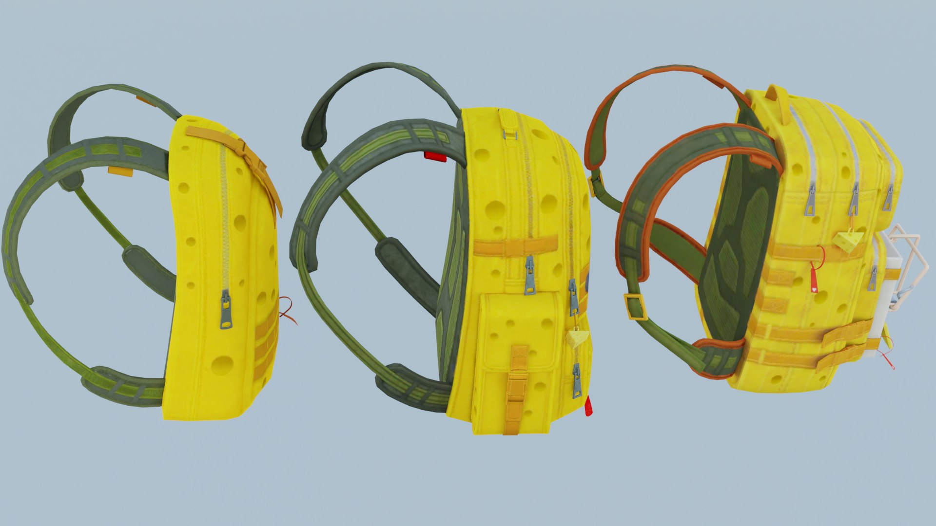 Bag 3x Cheesy Backpack 3D Model - TurboSquid 1816190