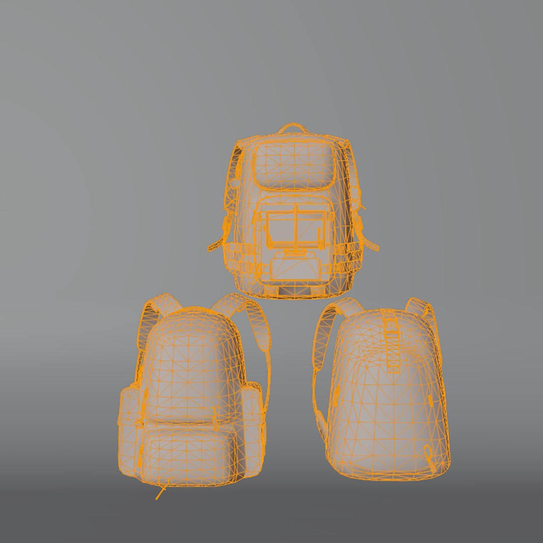 Bag 3x Cheesy Backpack 3D Model - TurboSquid 1816190