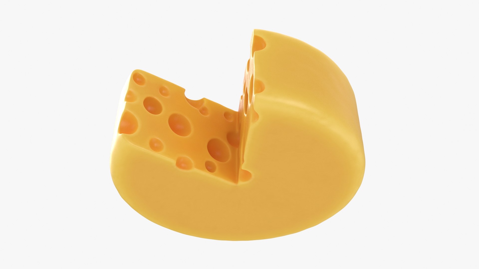 3D Stylized Cut Cheese 1 - TurboSquid 2339329