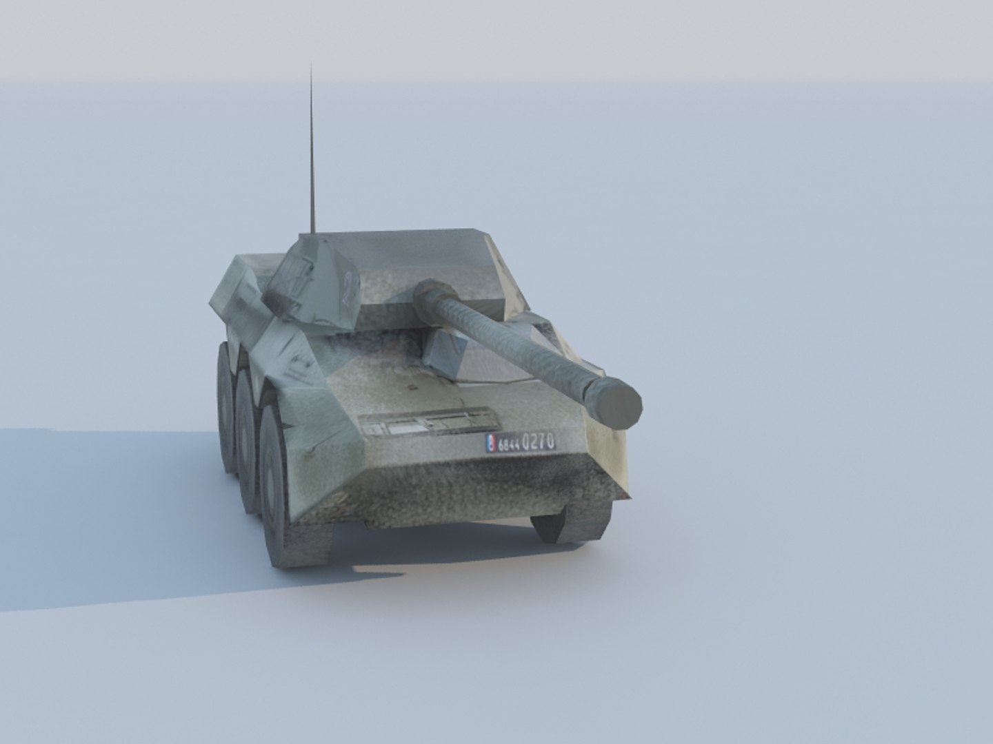 3d Model Vbc-90 Tank Destroyer
