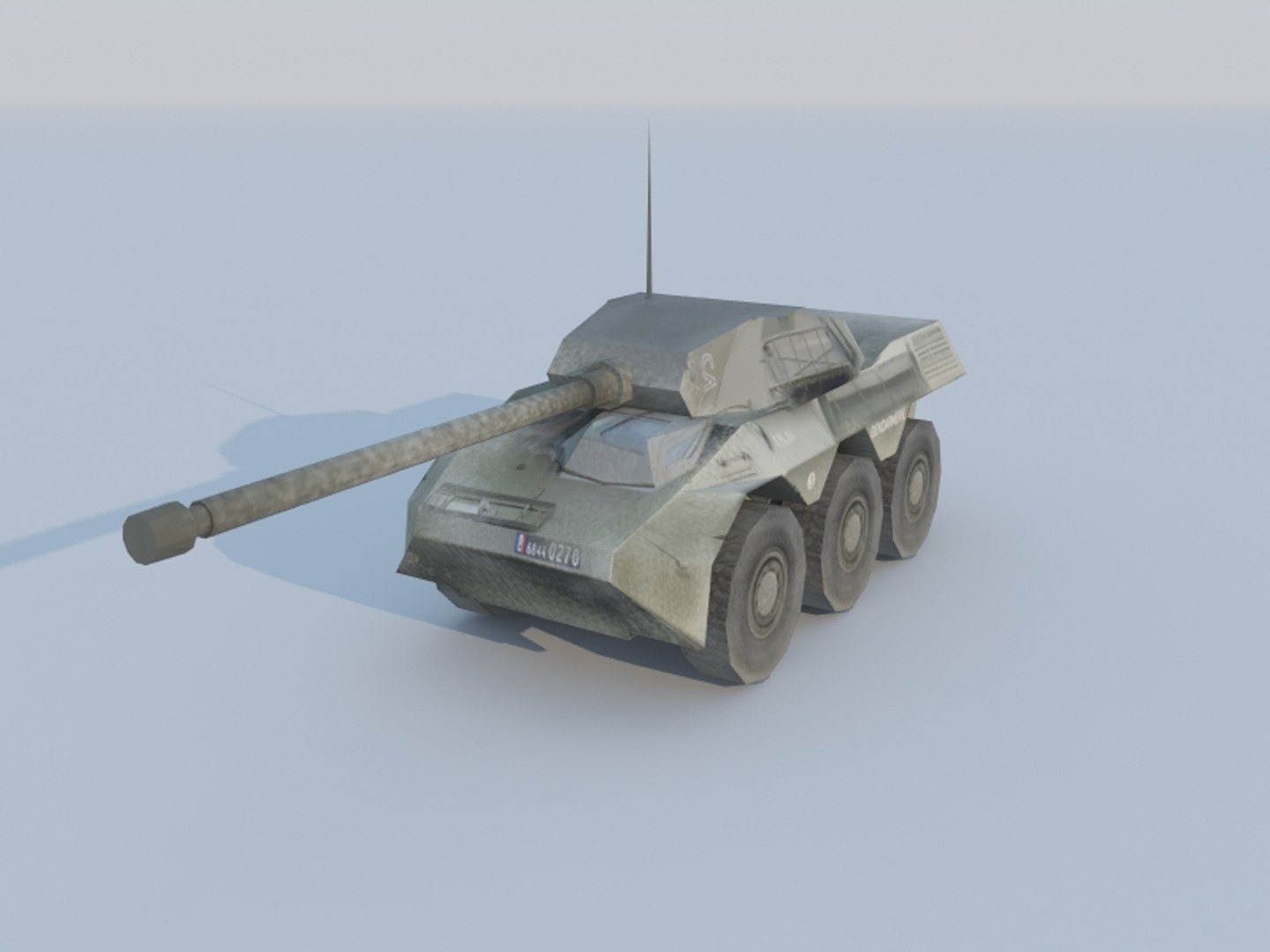3d Model Vbc-90 Tank Destroyer