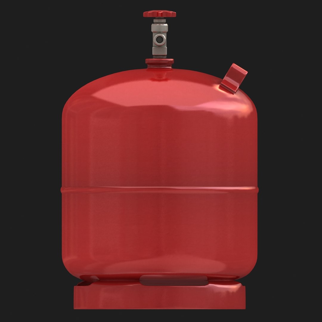 3d Realistic Gas Cylinder 3 Model