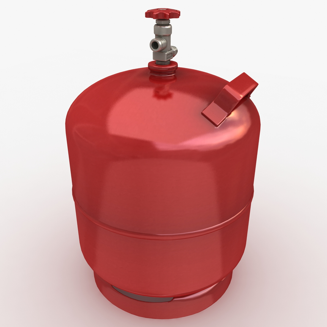 3d Realistic Gas Cylinder 3 Model