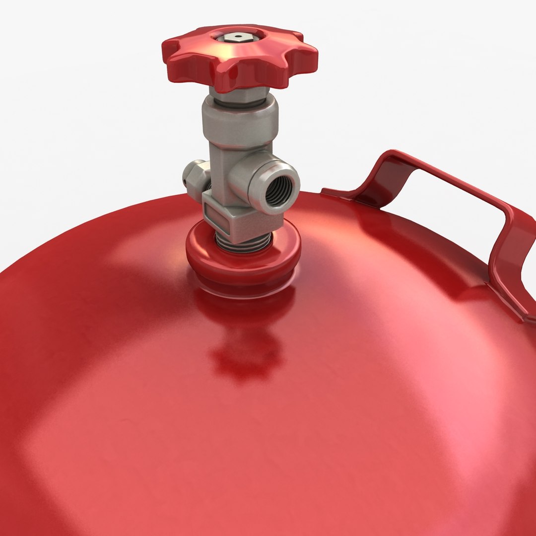 3d Realistic Gas Cylinder 3 Model