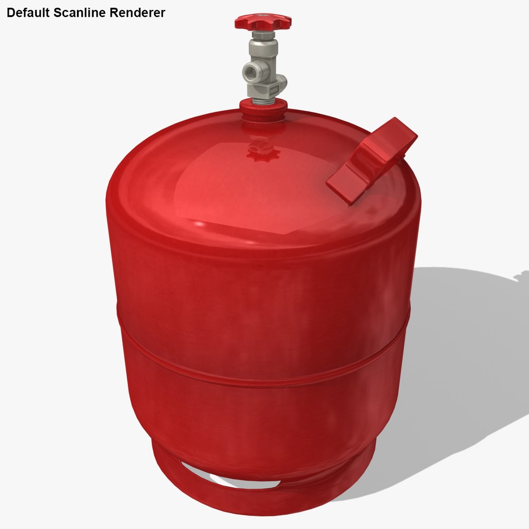 3d Realistic Gas Cylinder 3 Model