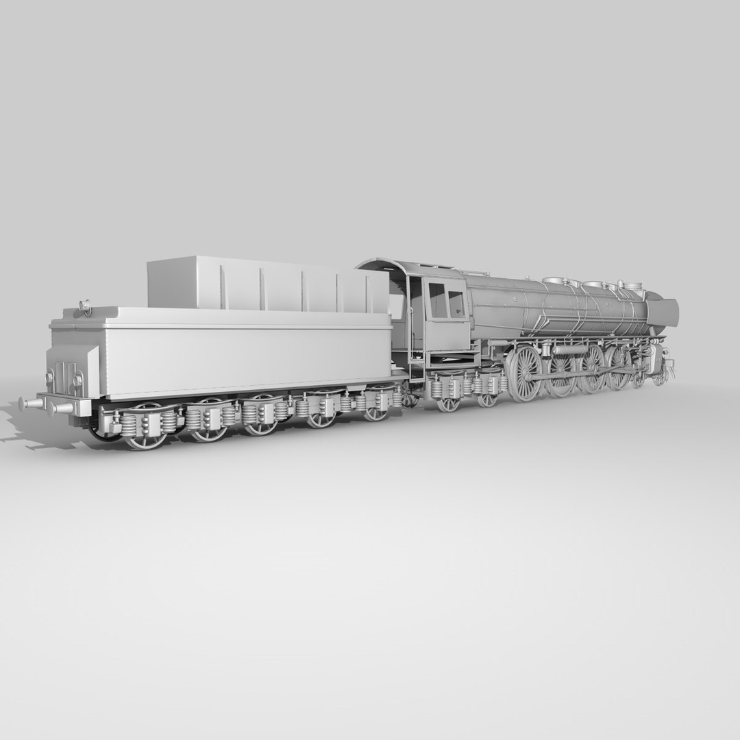 Locomotive Steam Engine 3ds