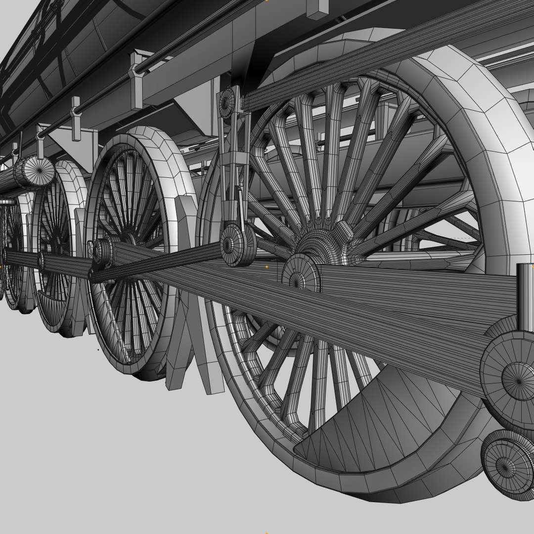 Locomotive Steam Engine 3ds