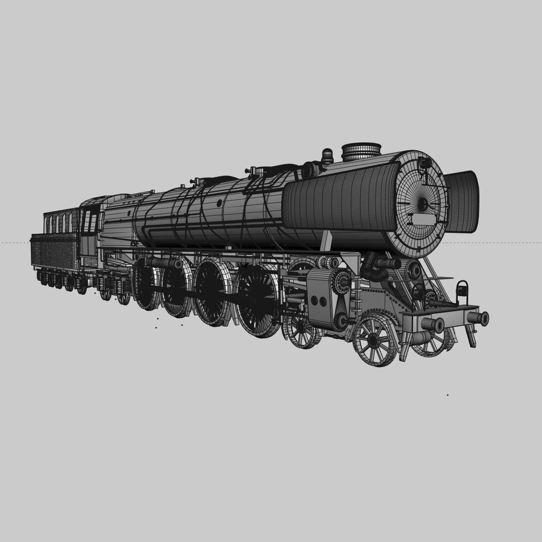 Locomotive Steam Engine 3ds