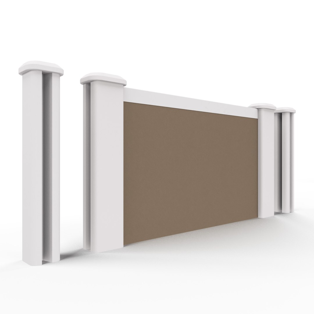 Modular fence architecture model - TurboSquid 1346398