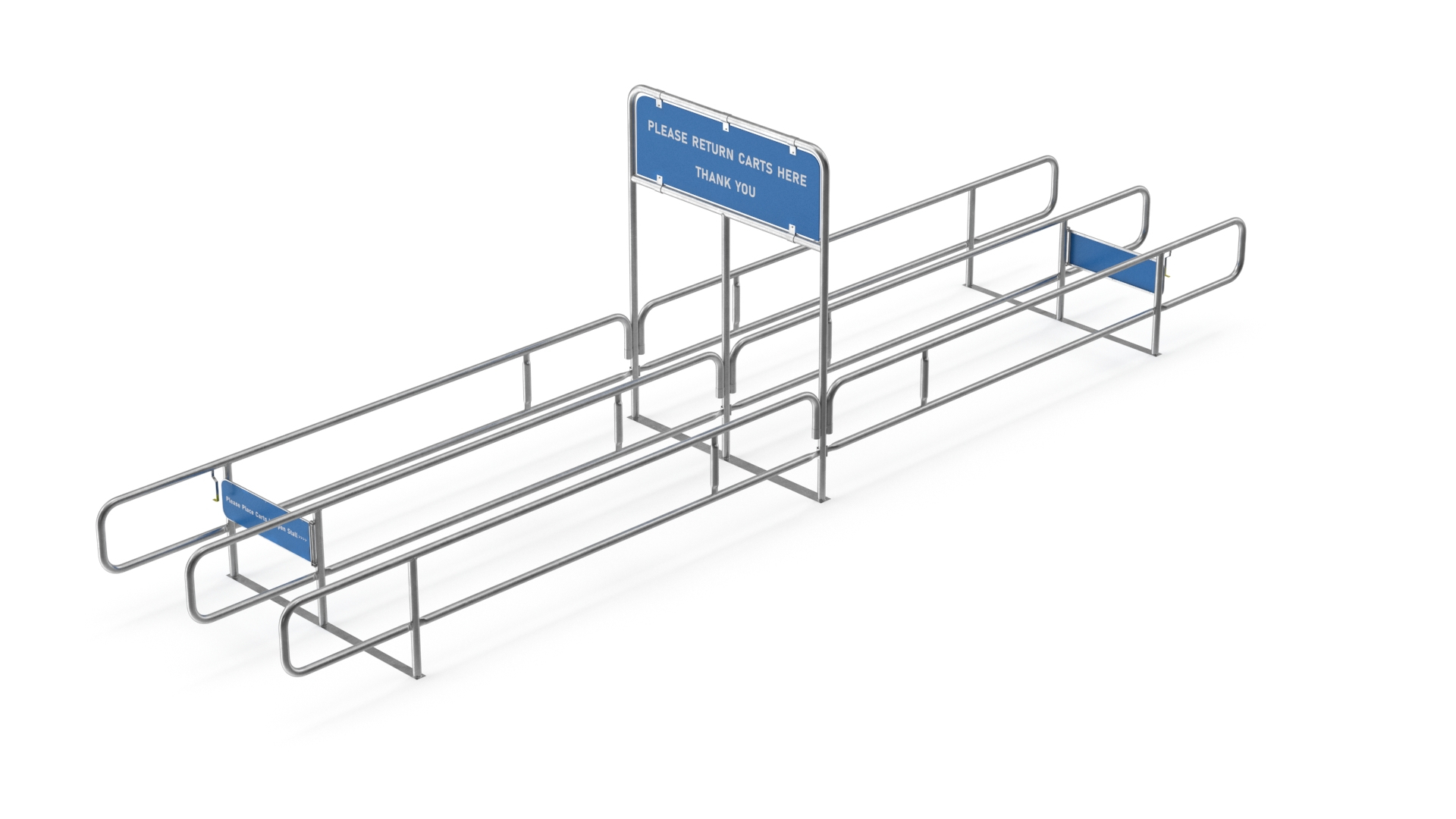 Shopping Cart Corral Bidirect 3D Model - TurboSquid 2027744