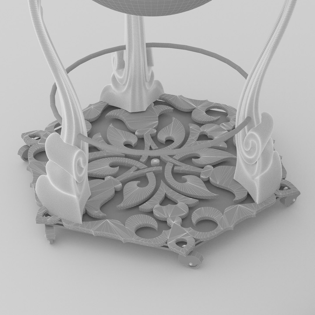 Globe Cart 3D Model - TurboSquid 1844765