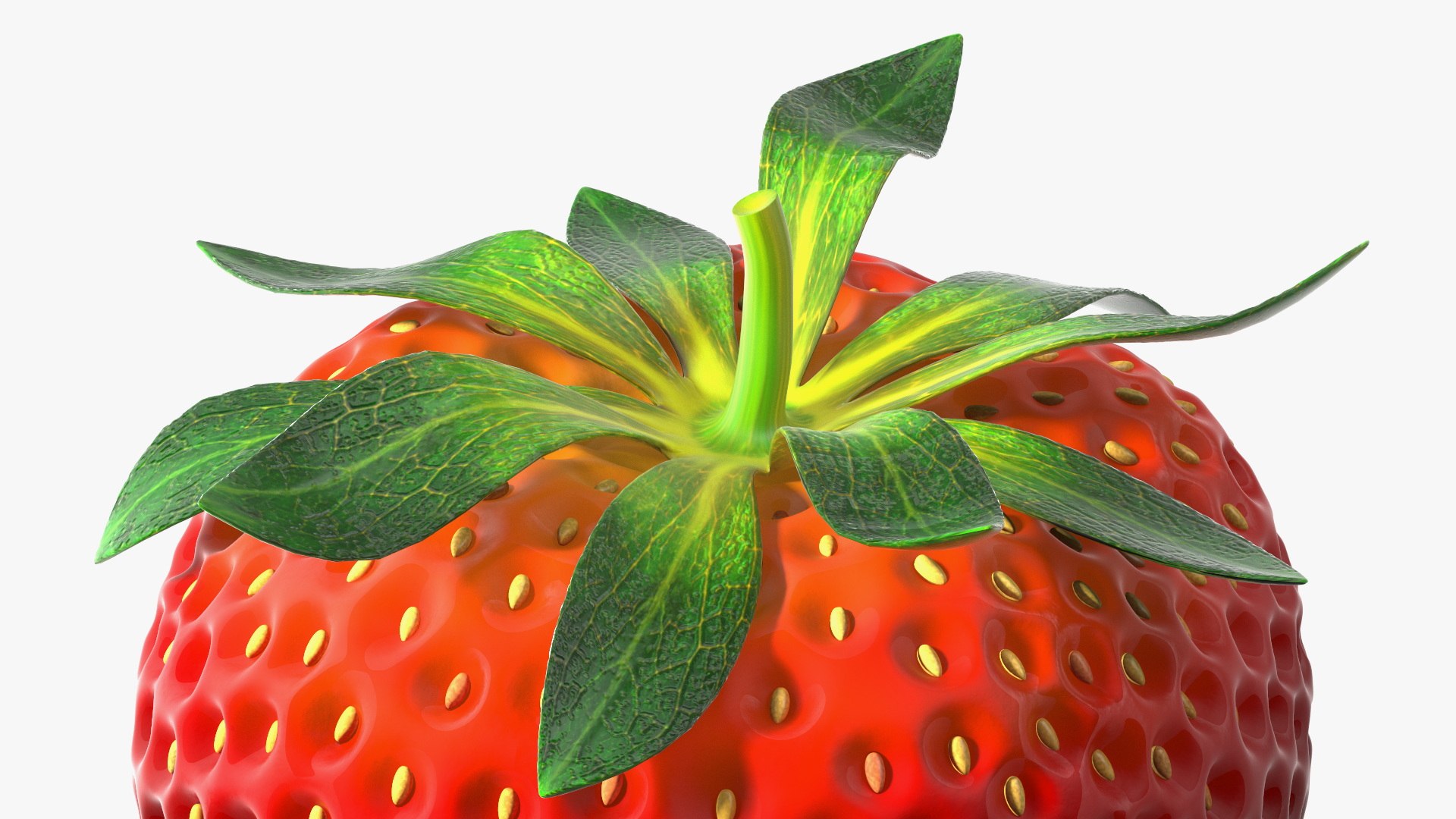 Fresh Strawberry 3D - TurboSquid 2131594
