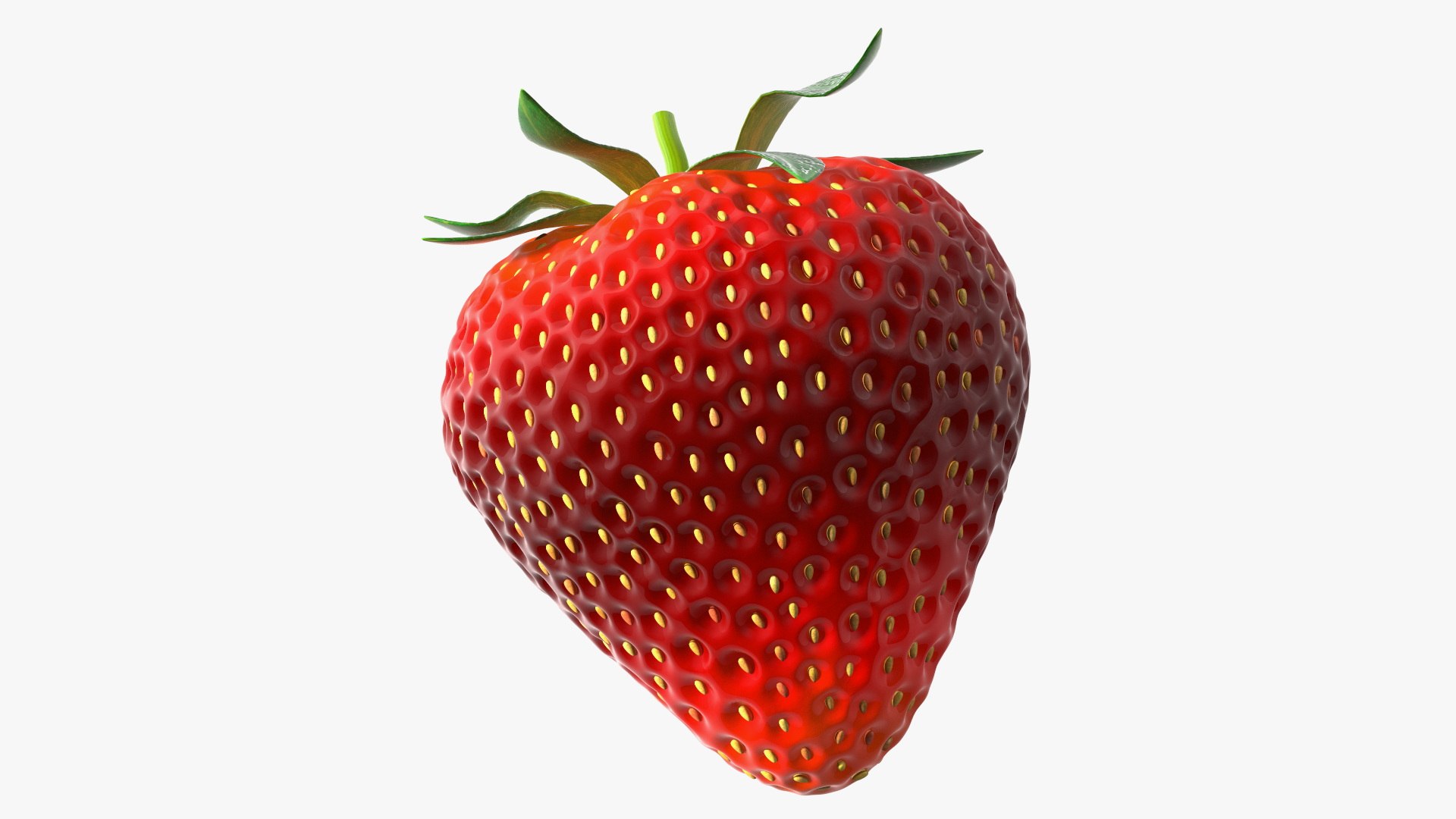 Fresh Strawberry 3D - TurboSquid 2131594