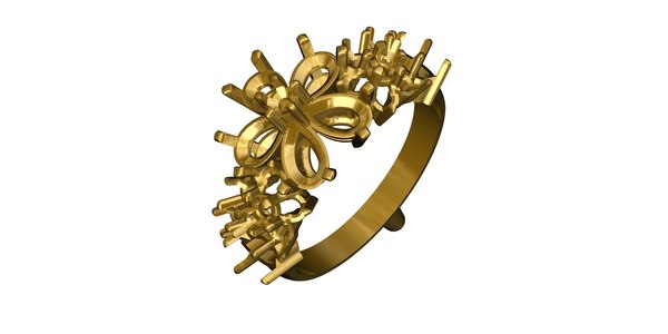3d model gold ring
