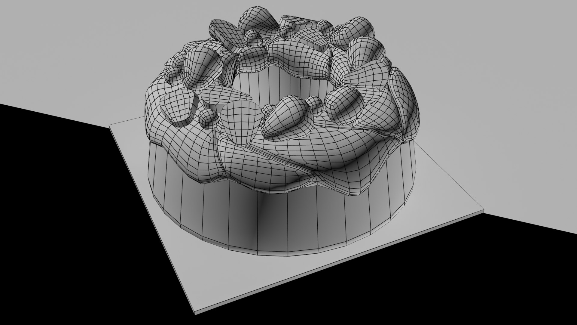 Angel Food Cake 3D Model - TurboSquid 1750313