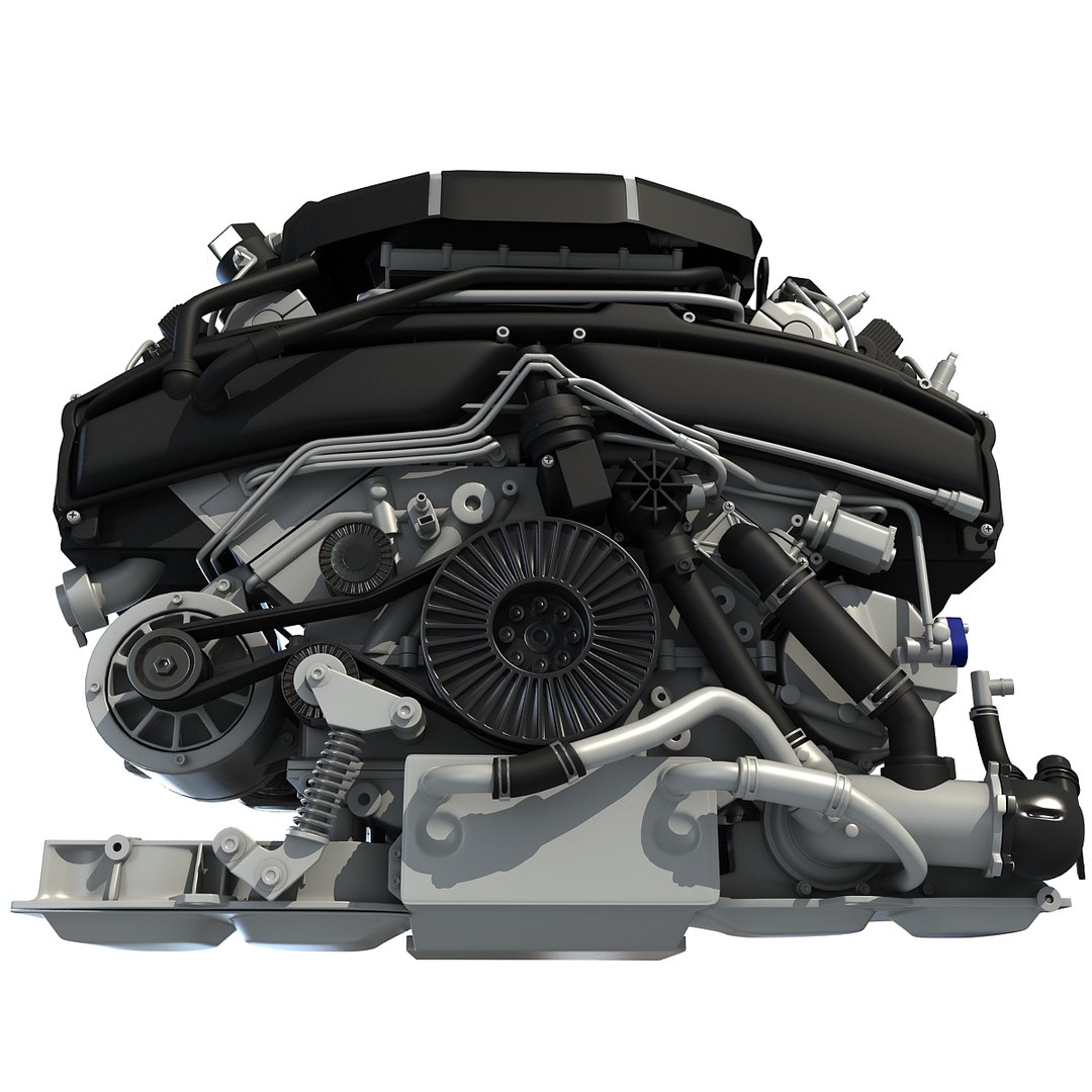 3d Model Audi S8 Tfsi V8 Engine