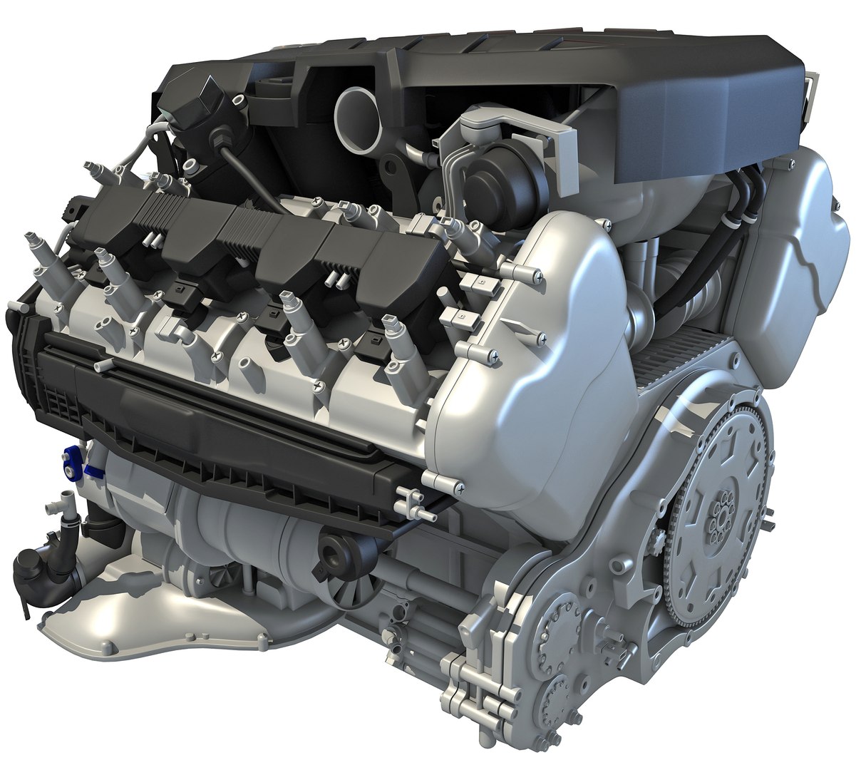 3d Model Audi S8 Tfsi V8 Engine