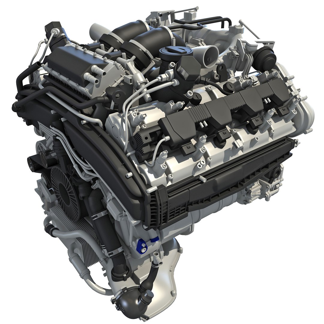 3d Model Audi S8 Tfsi V8 Engine