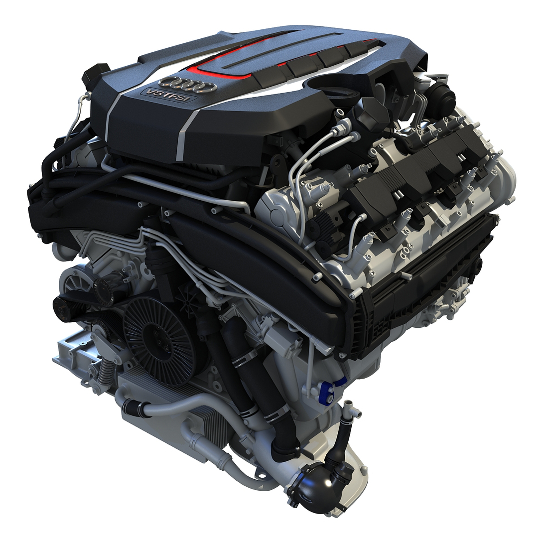 3d Model Audi S8 Tfsi V8 Engine