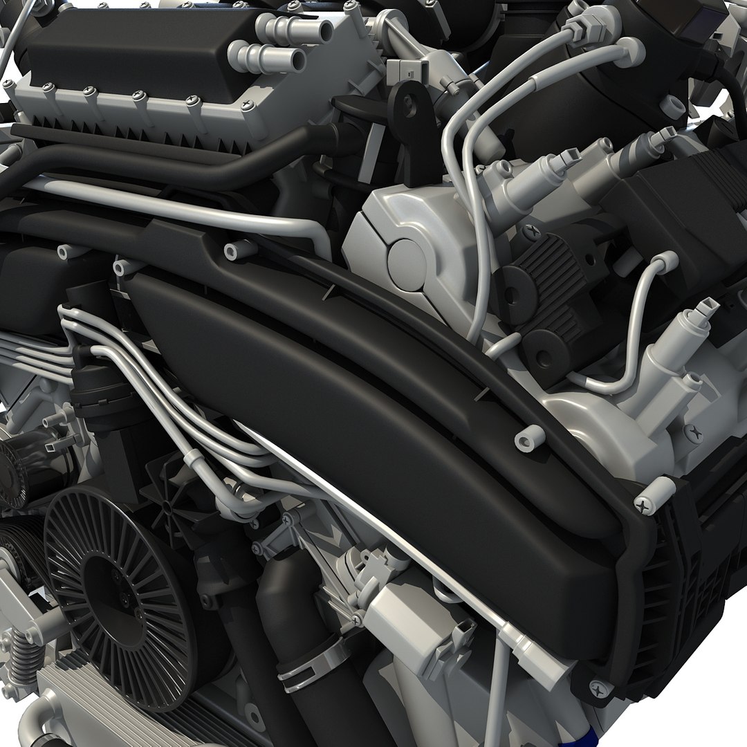 3d Model Audi S8 Tfsi V8 Engine