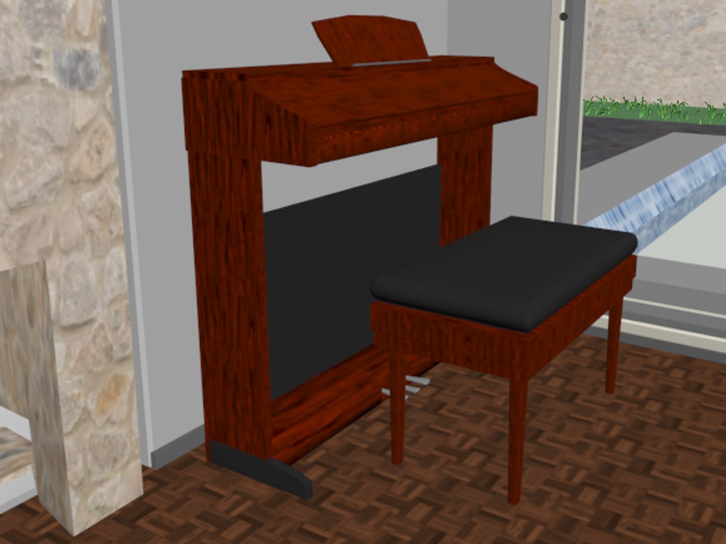 Free Scene Render Setup 3d Model