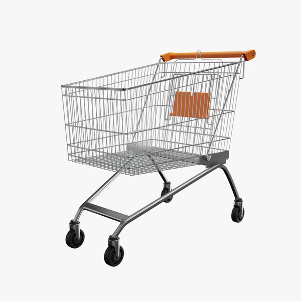 modelo 3d Carrito de compras Naranja - TurboSquid 1744682