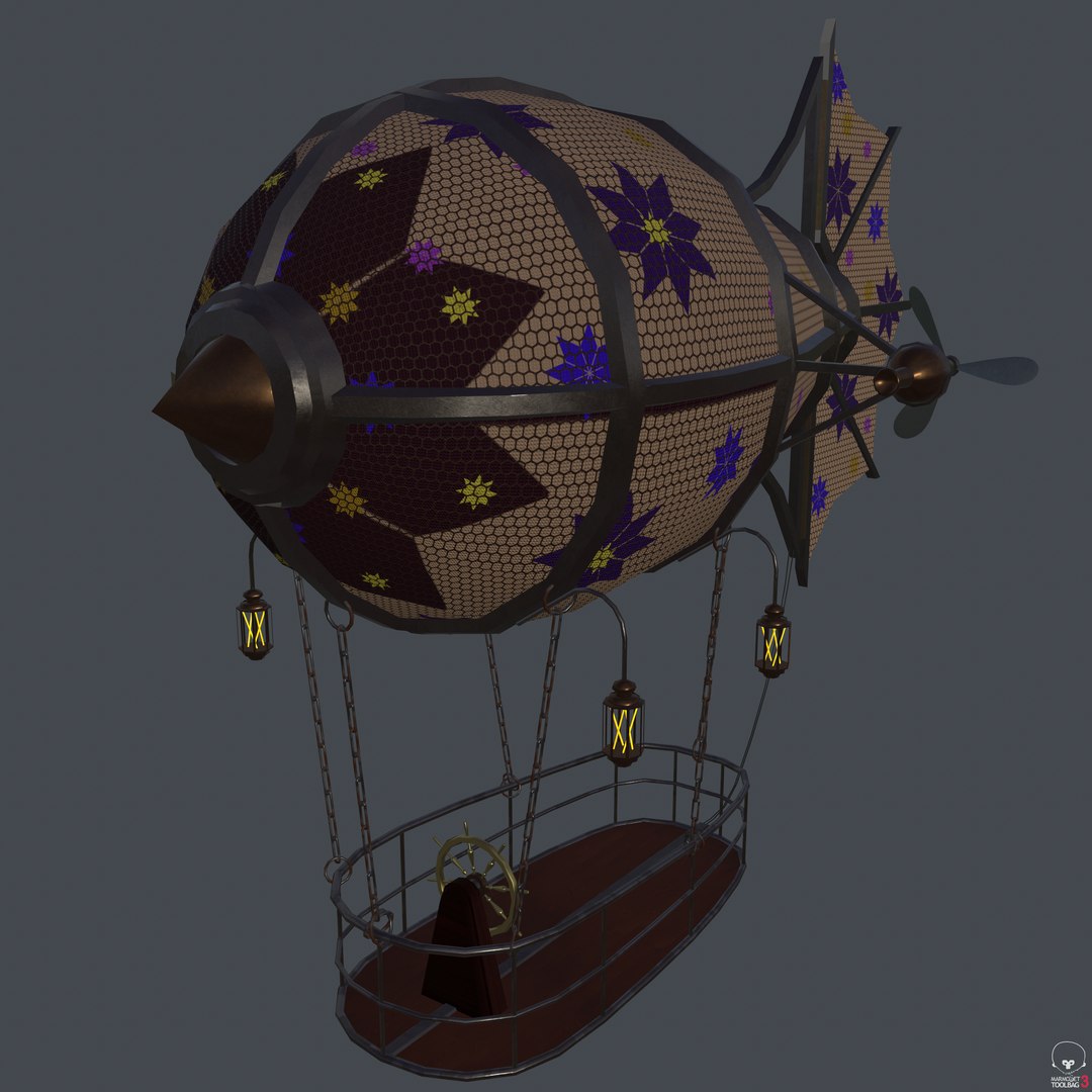 Steampunk Zeppelin 3D - TurboSquid 1319778