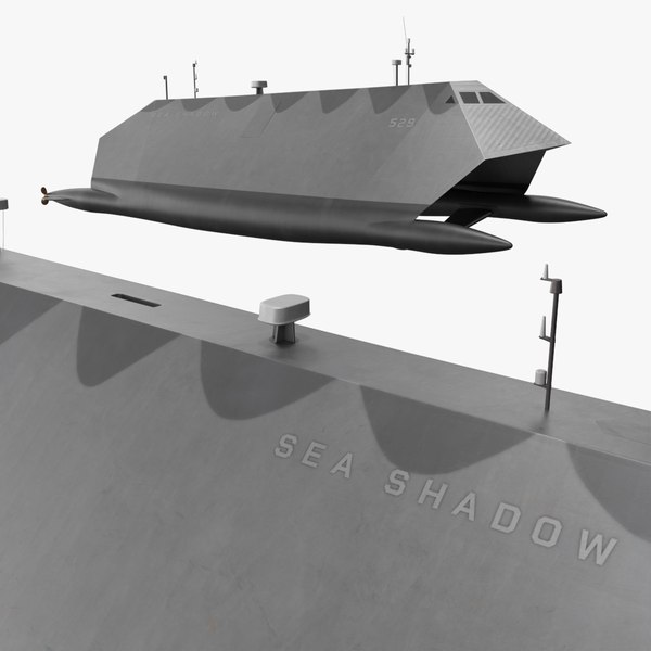 modelo 3d Buque militar furtivo Sea Shadow - TurboSquid 2429130