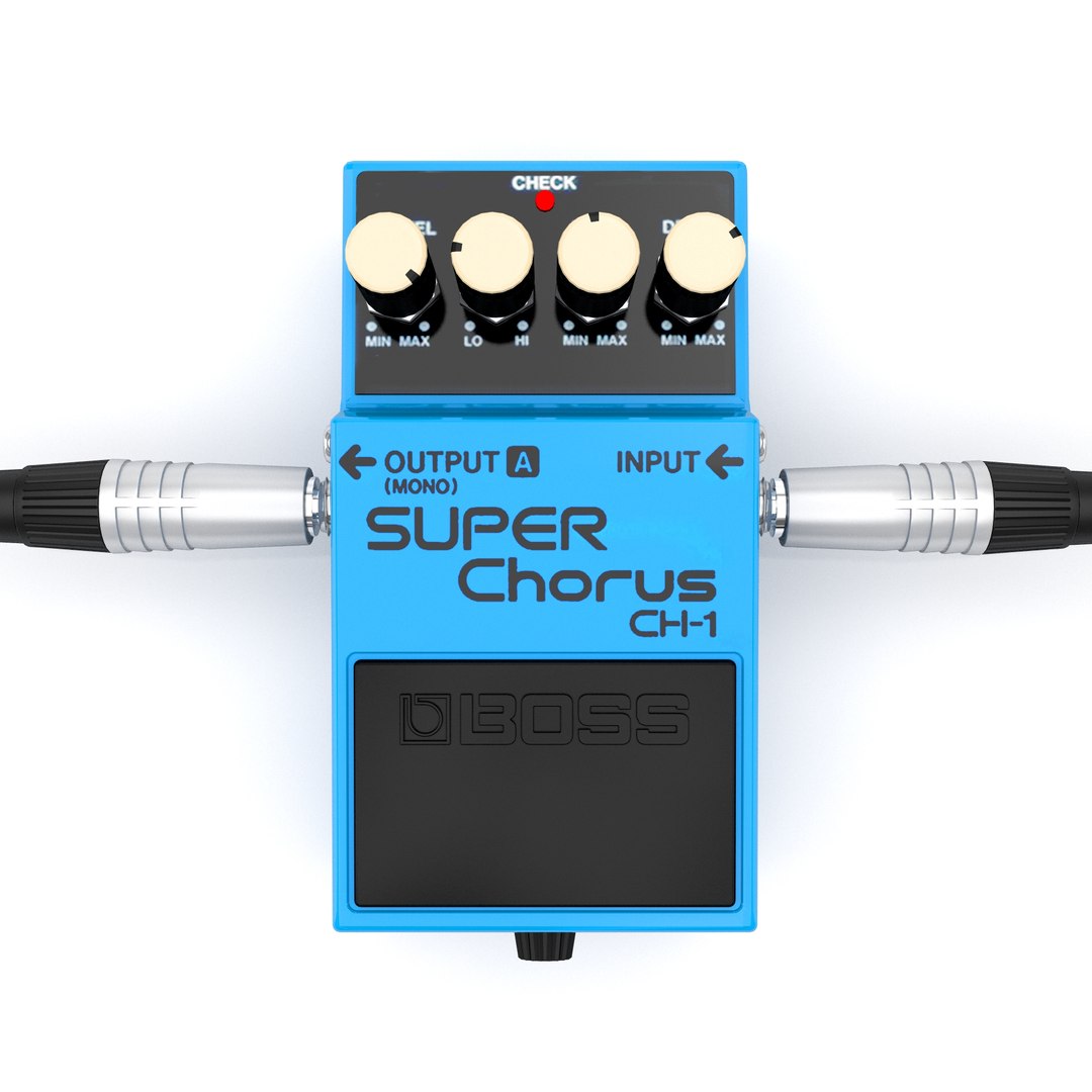 3D Model Boss Chorus CH-1 Guitar Effect Pedal - TurboSquid 2172066